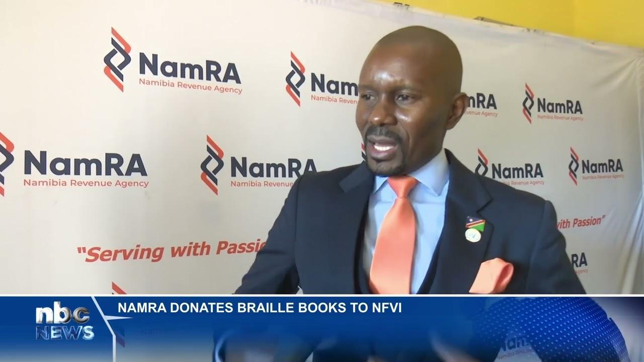 NamRA donates braille booklets to Namibian Federation of the Visually ...