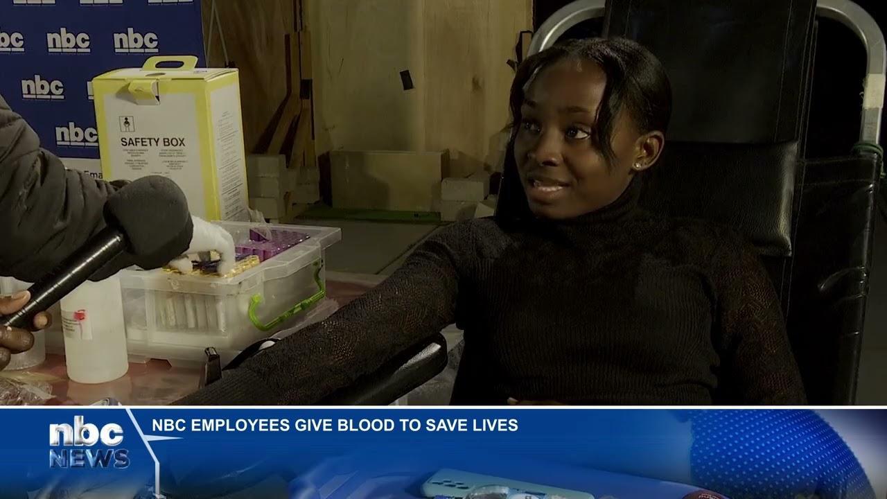 nbc employees donate blood - Namibia
