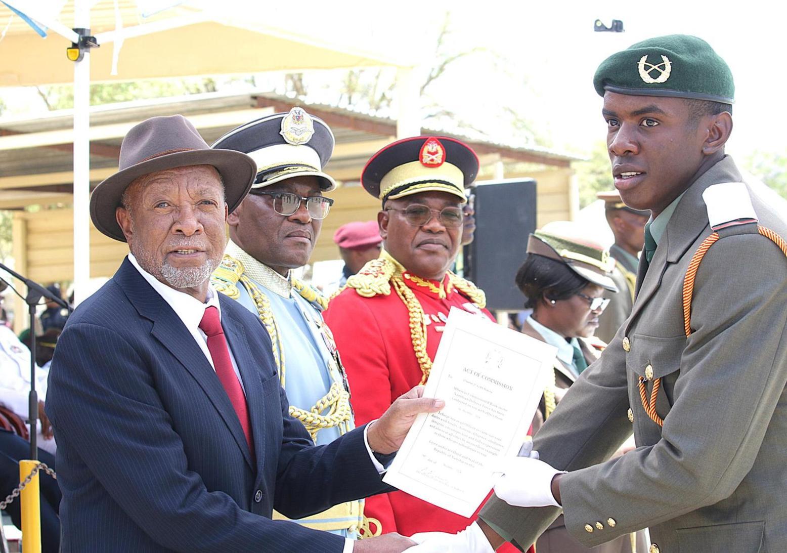 President commissions over 140 military officers - Namibia