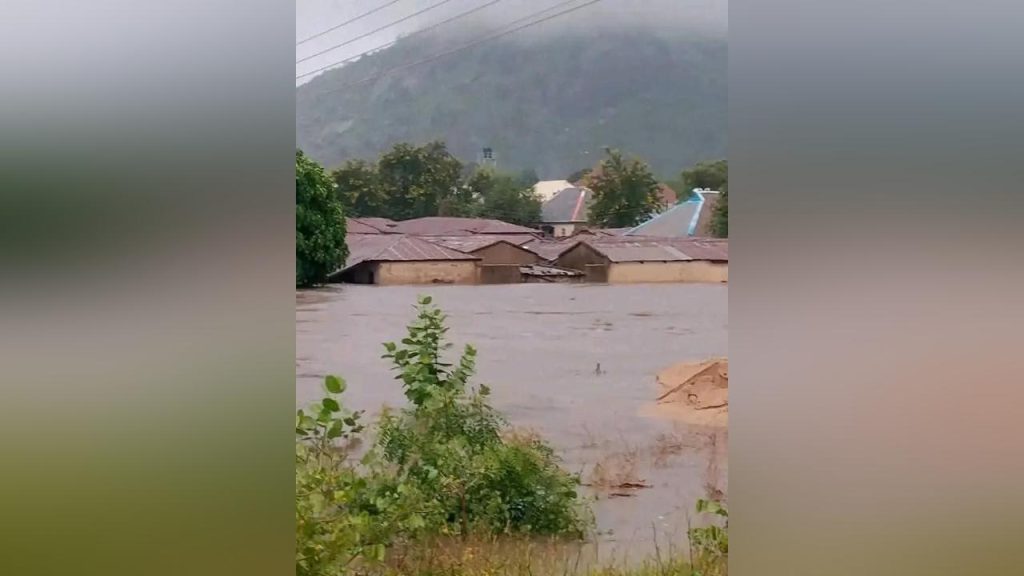 Hong Town in Adamawa submerged by flood - Nigeria
