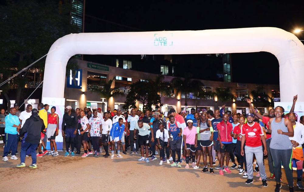 Delegates run up and down Kigali hills - Rwanda