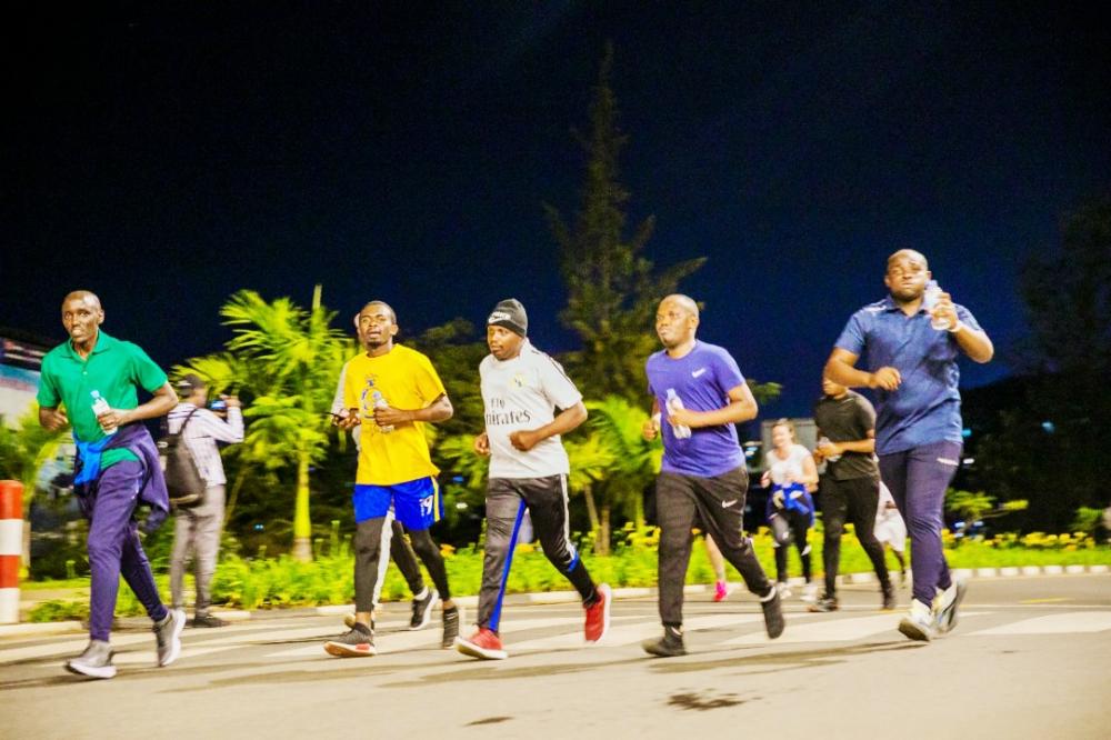 Delegates run up and down Kigali hills - Rwanda