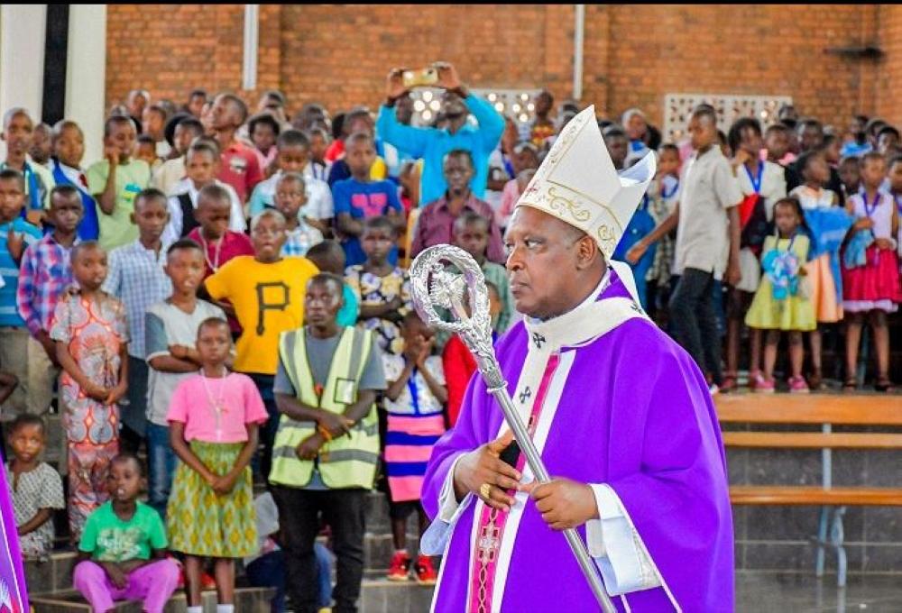 Catholics in high Christmas celebration gear - Rwanda