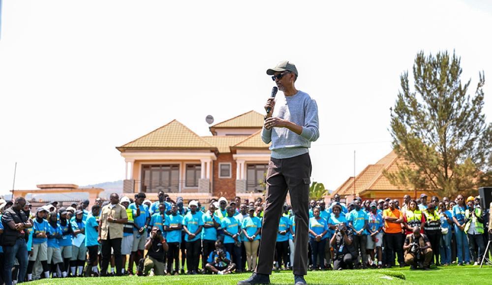 Kagame, Masai laud Giants of Africa Umuganda Day - Rwanda