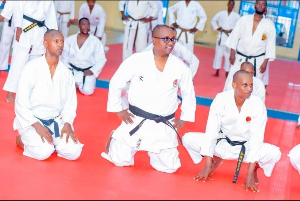 Minister Ngabitsinze awarded second Dan in Shotokan Karate - Rwanda
