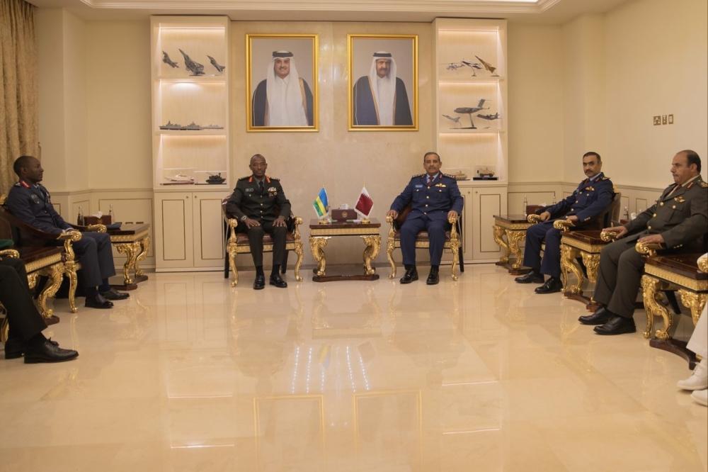 Rwanda’s Gen Muganga meets Qatari army chief - Rwanda