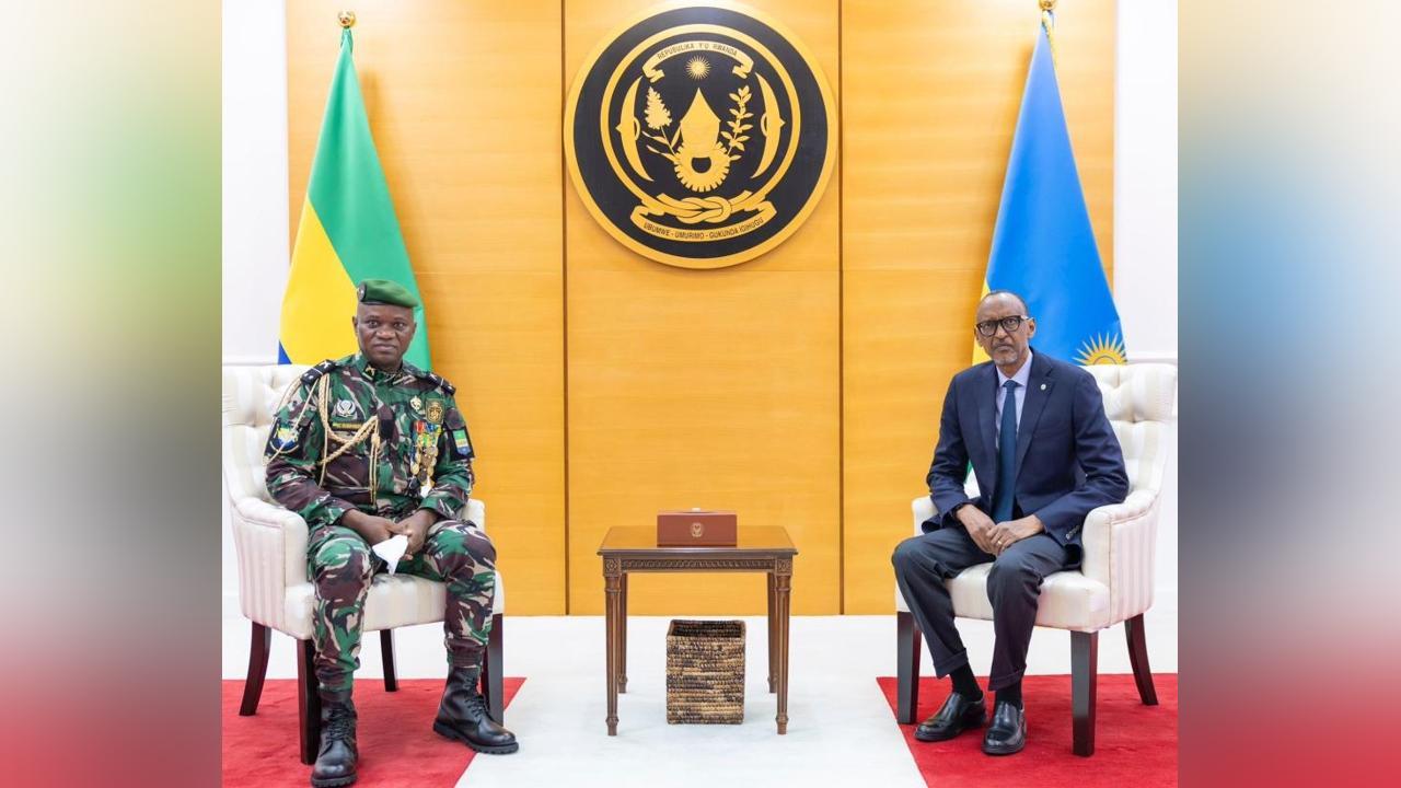 Kagame, Gabon's Nguema discuss security situation on continent, ECCAS ...