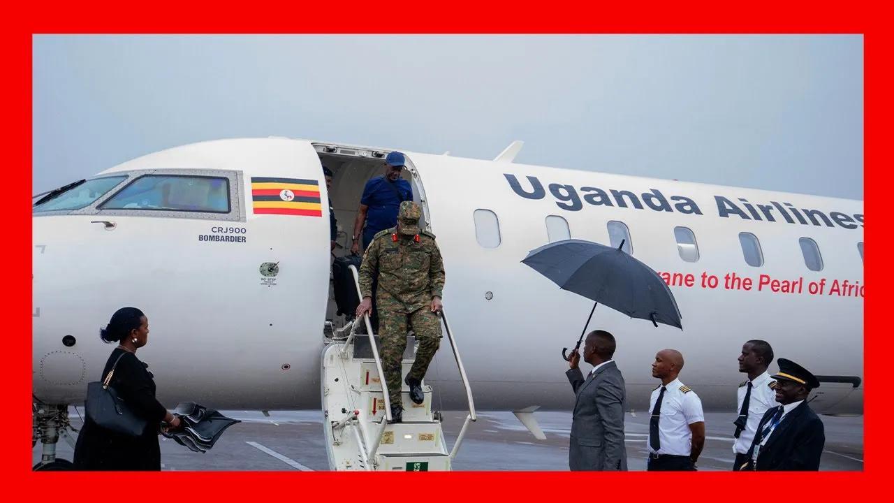 #KagameInauguration2024: The arrival of Gen Muhoozi Kainerugaba, the ...