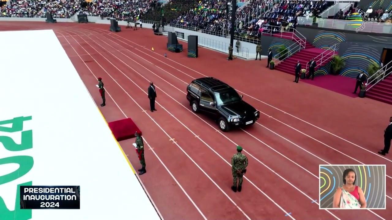 The arrival of Mokgweetsi Eric Keabetswe Masisi, President of Botswana ...