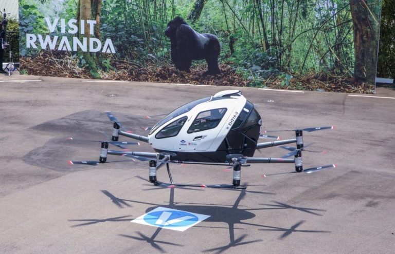 Kagame Launches Self-Flying Electric Air Taxi - Rwanda