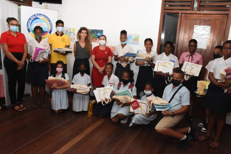 DRMD drawing contest Shania Pierre won the star prize - Seychelles