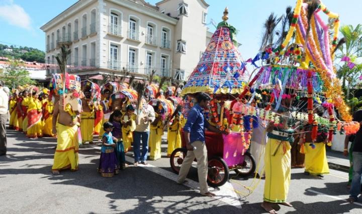 Hindu Kavadi procession in the streets of Victoria on Sunday February 5 ...