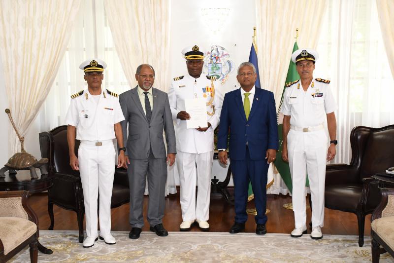 Lt Col. David Arrisol appointed Commander of the SCG - Seychelles