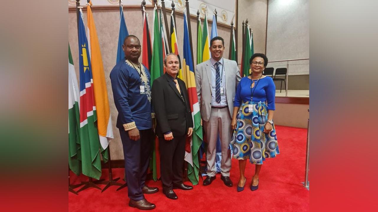 Seychelles delegation attends the sitting of the Pan-African Parliament ...