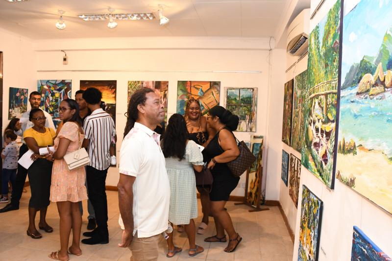 Two local artists showcase their work in month-long exhibition - Seychelles