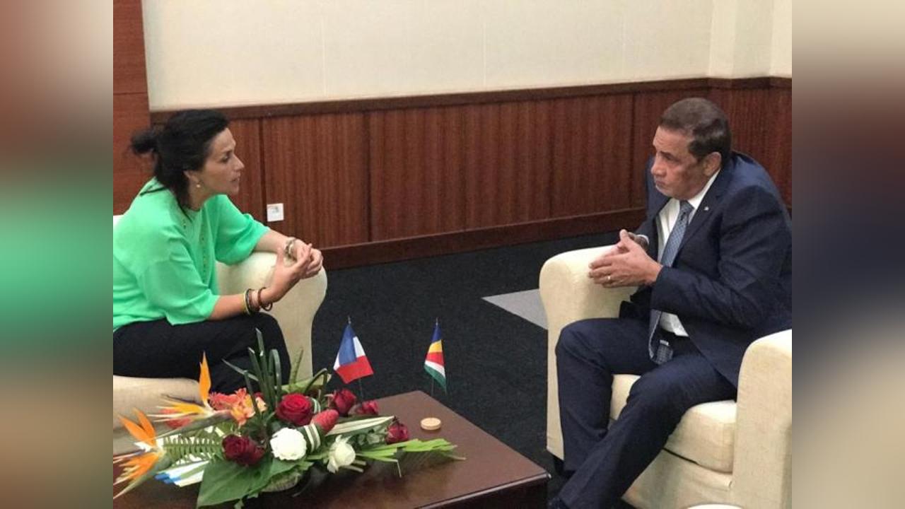 Minister Radegonde at the 37th IOC Council - Seychelles