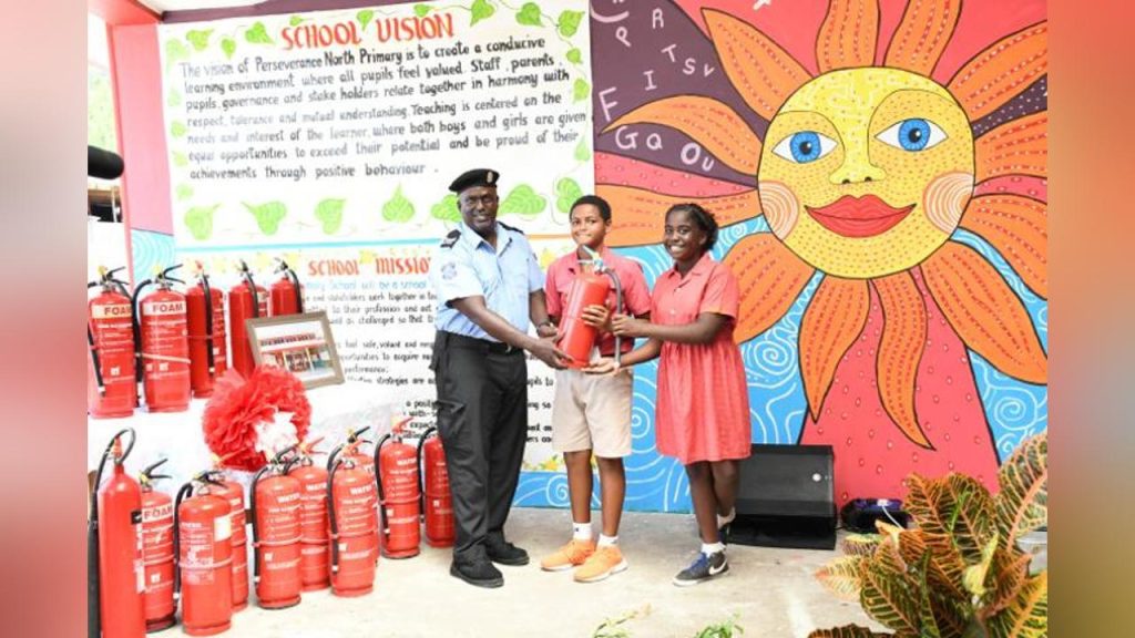 New fire extinguishers to enhance fire safety at Perseverance primary ...