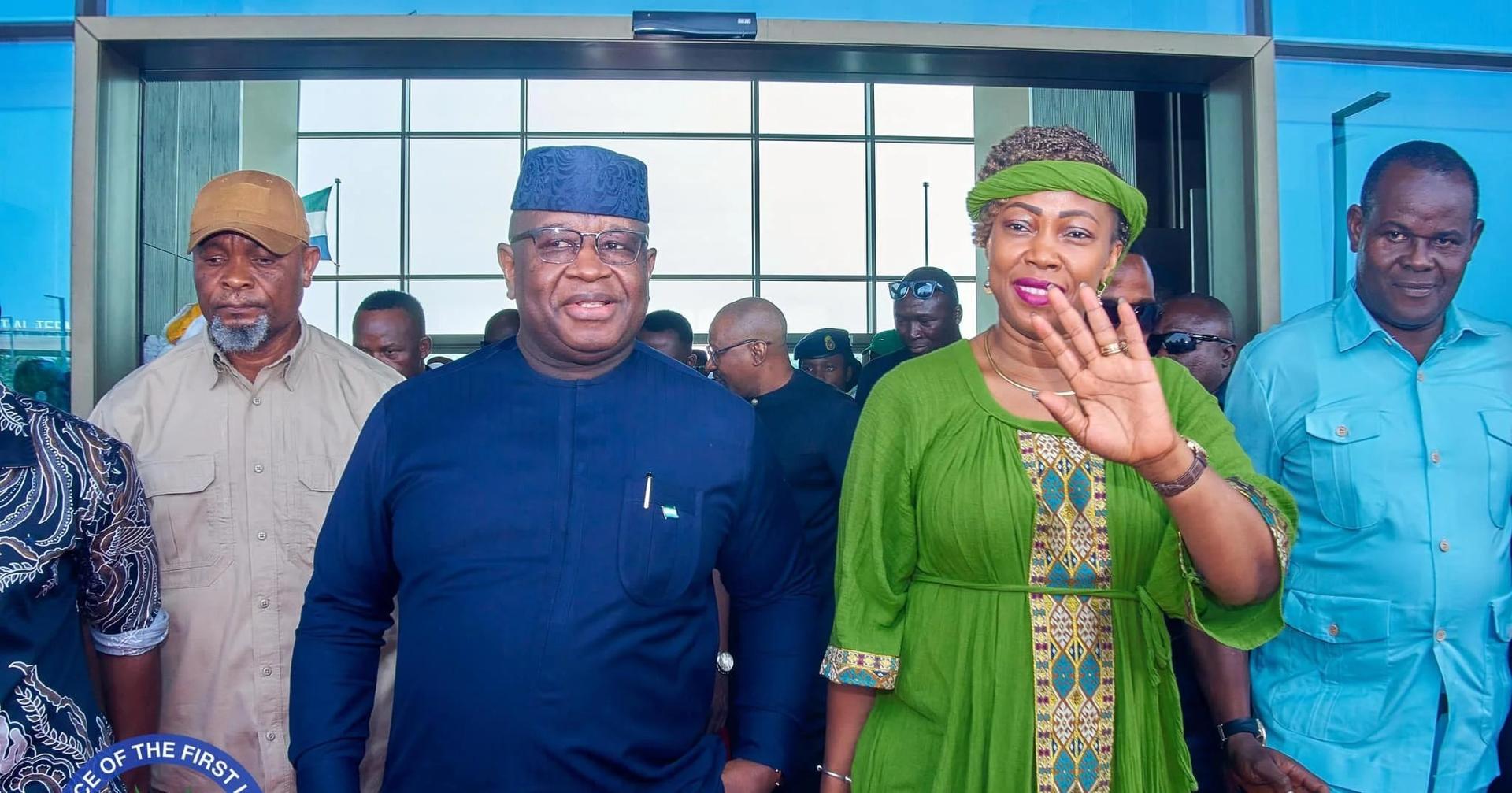 President Bio and First Lady Fatima Bio Return to Sierra Leone After ...