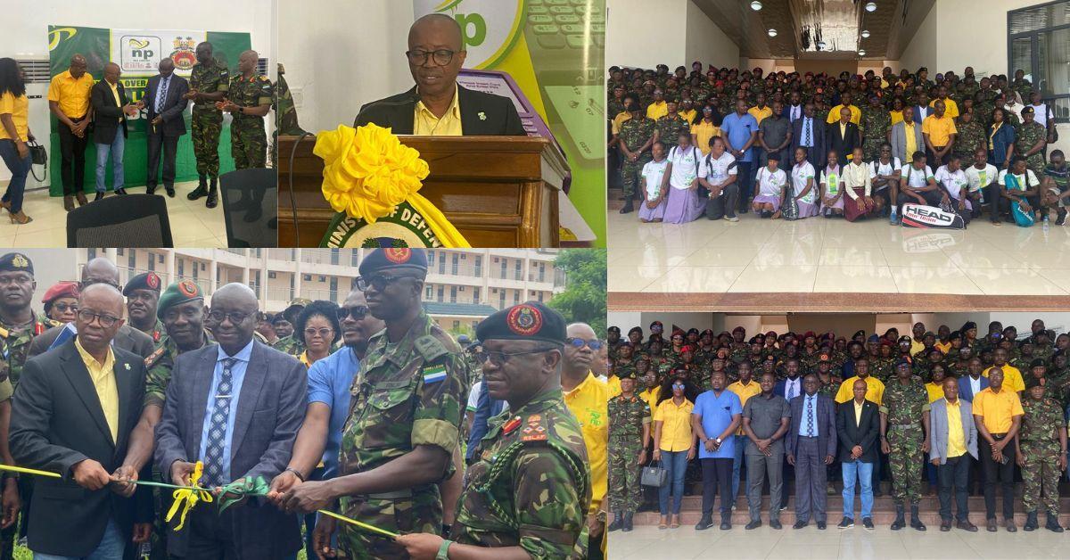 NP SL Limited Donates Modern Squash Facility to Armed Forces - Sierra Leone