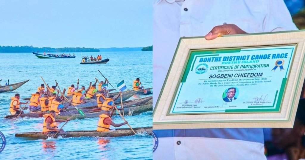 Sogbeni Chiefdom Triumphs in Canoe Race Bonthe - Sierra Leone