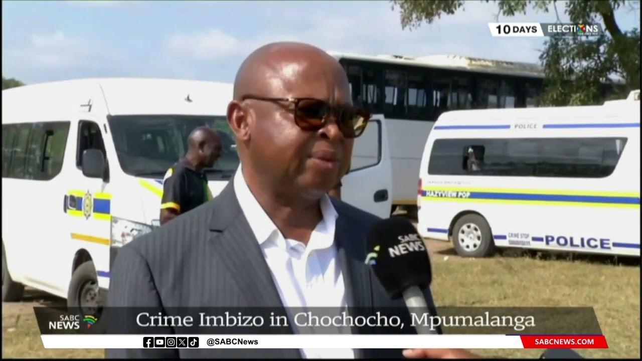 Crime Imbizo in Chochocho, Mpumalanga: Cassel Mathale - South Africa