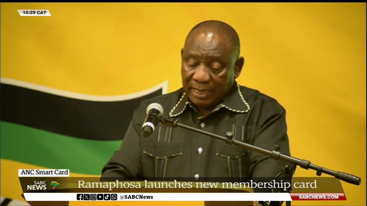 Ramaphosa launches ANC's new membership smart card - South Africa
