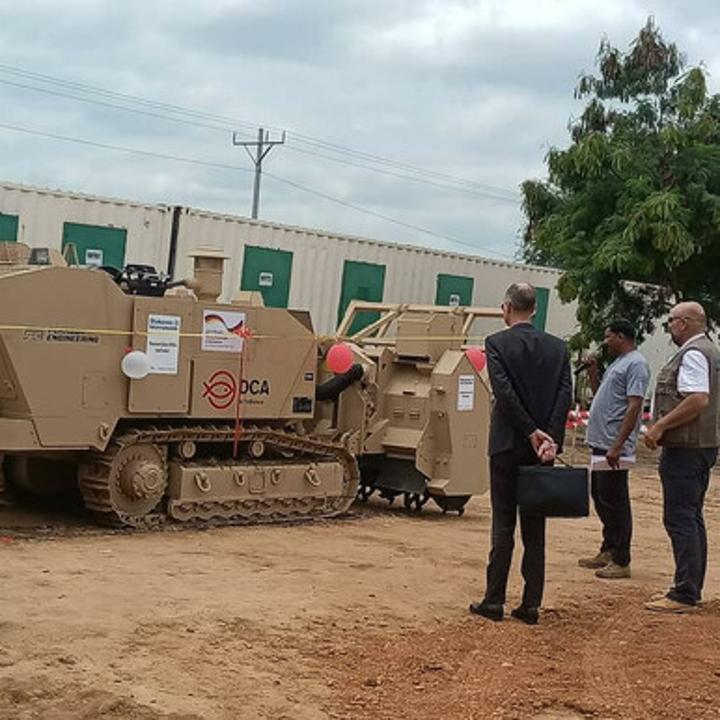 Germany donates a demining machine to Magwi County - South Sudan