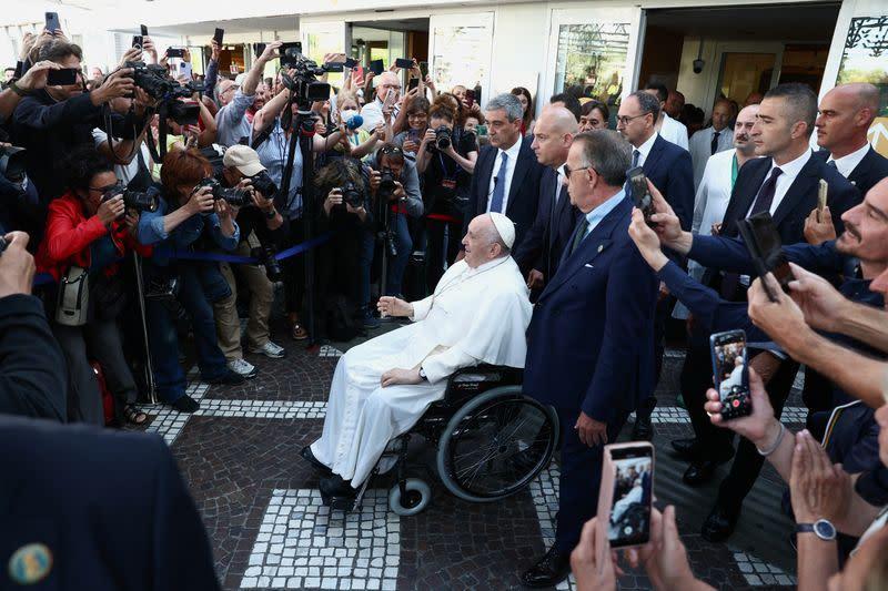 Pope Francis leaves hospital ‘in better shape’ - South Sudan