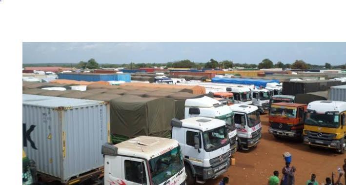 Nimule: Goods vehicle drivers protest new charges, park trucks - South ...
