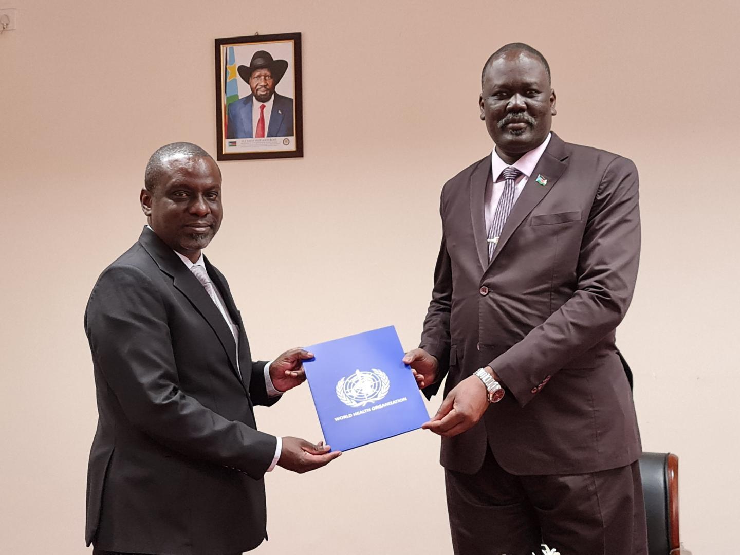 New WHO country representative Dr. Humphrey Karamagi presents ...
