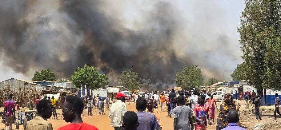 Fire destroys properties in Paloch, Melut County - South Sudan