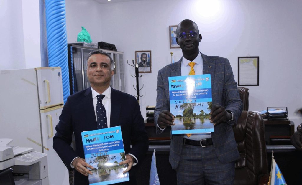 Water Ministry, IOM ink $8.5M Bor flood resilience deal - South Sudan
