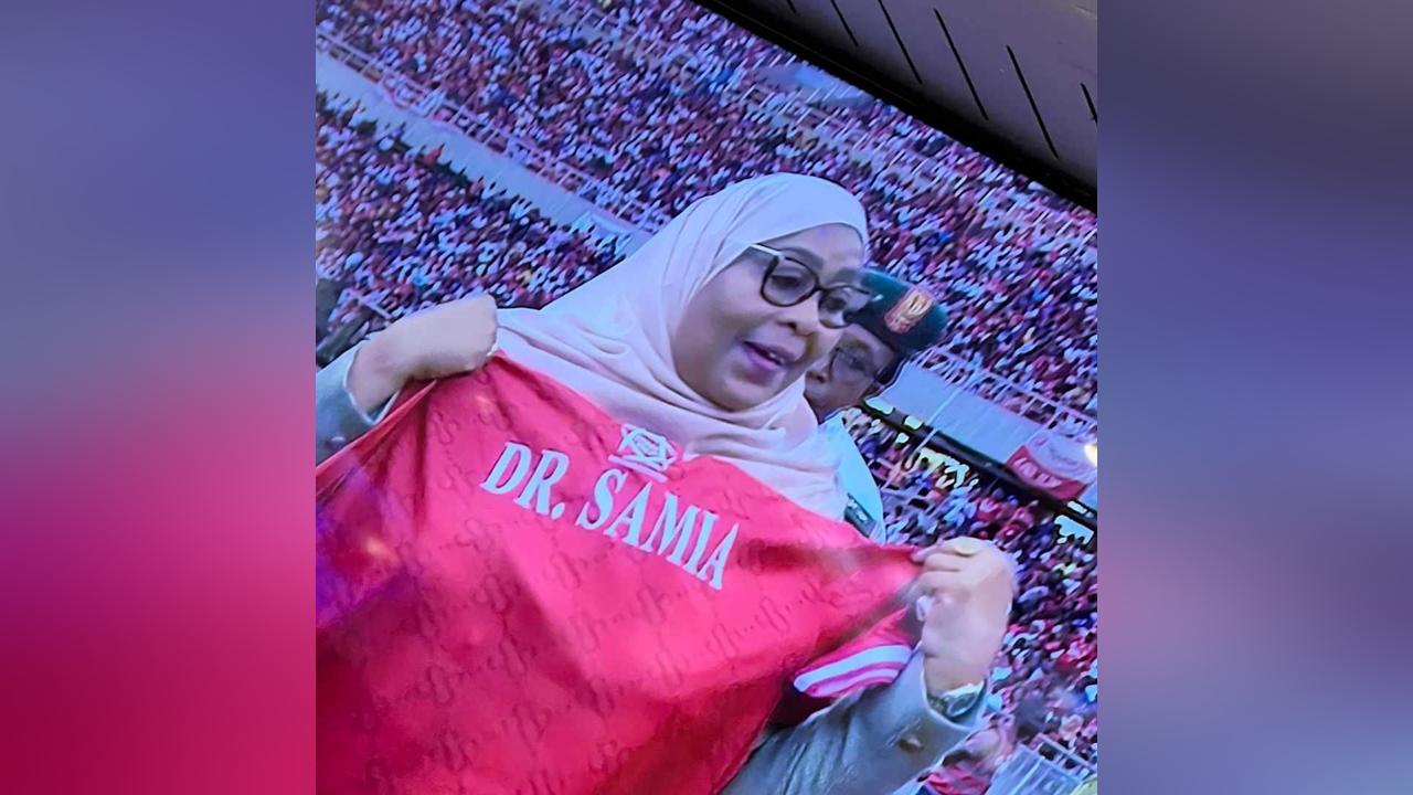 President Samia arrives at Mkapa Stadium to grace Simba Day - Tanzania