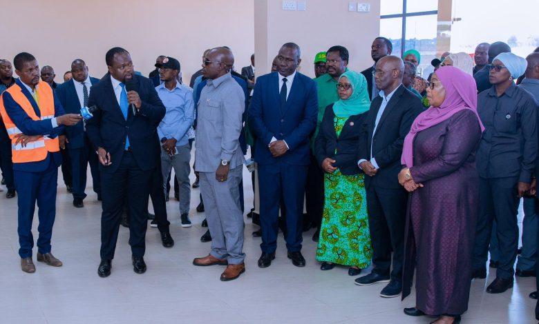 President Samia Inspects Mpanda Airport Project - Tanzania
