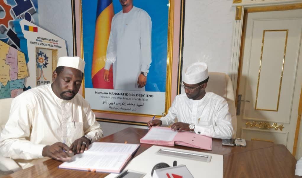 l’ONAPE et l’Institut national supérieur de Mao signent une convention de partenariat - tchad