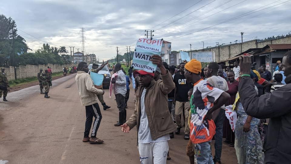 Njeru Locals Protest against Pollution of Area'S only Water Source by ...