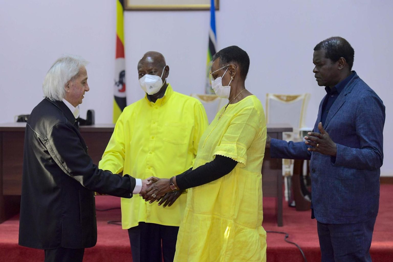 President Museveni Hosts Benny Hinn at State Lodge Nakasero - Uganda