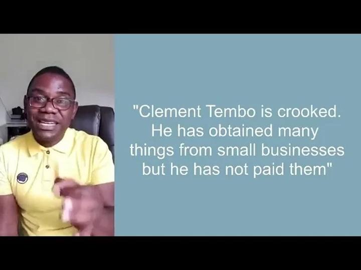 VIDEO: PF candidate Clement Tembo is a crook -Tayali - Zambia