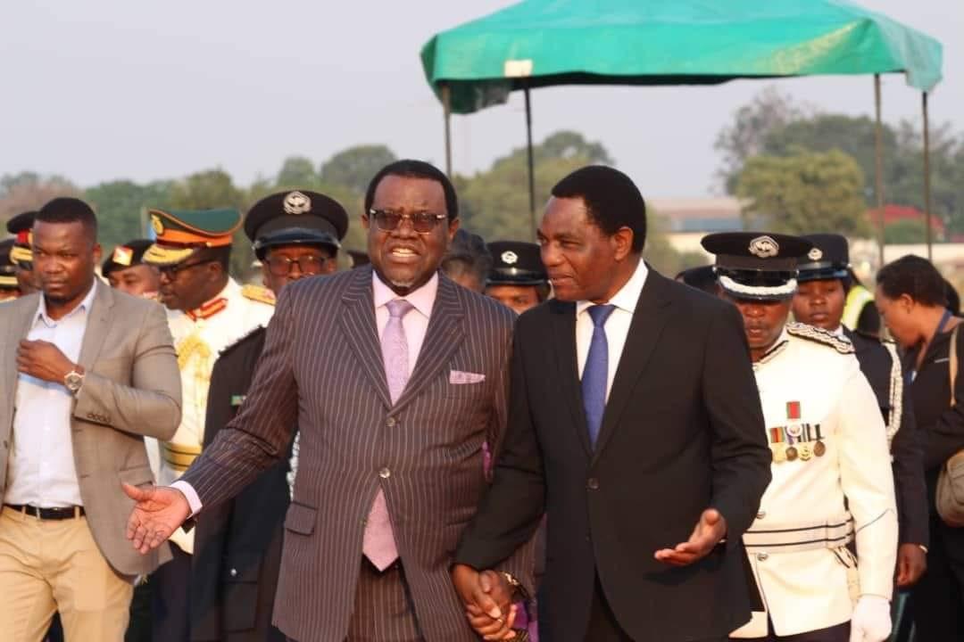 President of Namibia arrives to grace Zambia’s independence day - Zambia