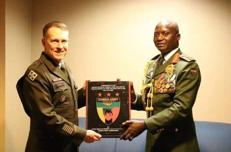 GENERAL ALIBUZWI ENTERS THE US ARMY HALL OF FAME - Zambia