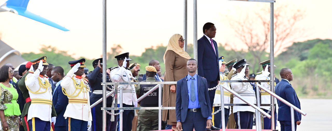 President Samia in Zambia - Zambia