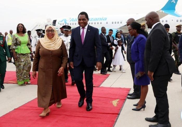 Tanzanian President Samia Suluhu Hassan Arrives in Zambia for State ...