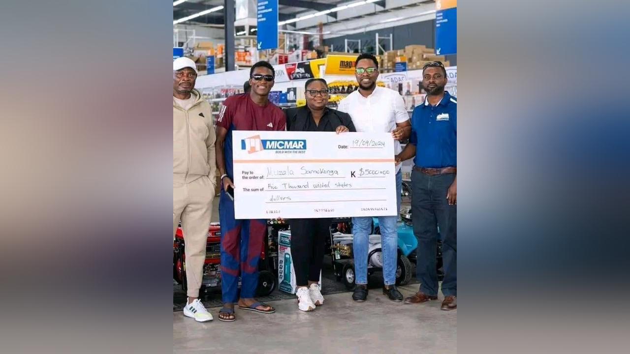 MICMAR ZAMBIA REWARDS MUZALA SAMUKONGA WITH $5,000 FOR PARIS 2024 ...