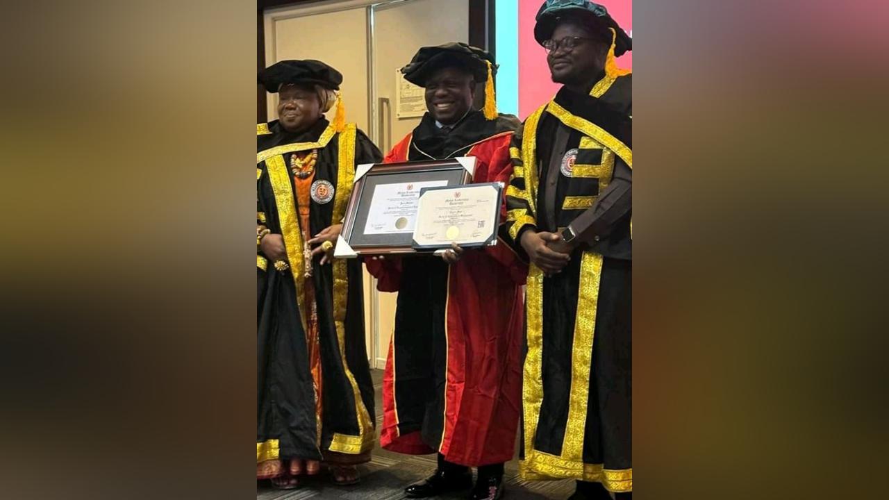 Harry Kalaba has dedicated his honorary doctorate to Zambians.We joke ...