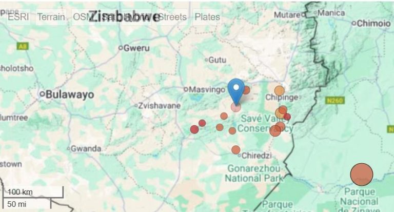 Magnitude 4.0 Earthquake Strikes Near Chiredzi - zimbabwe